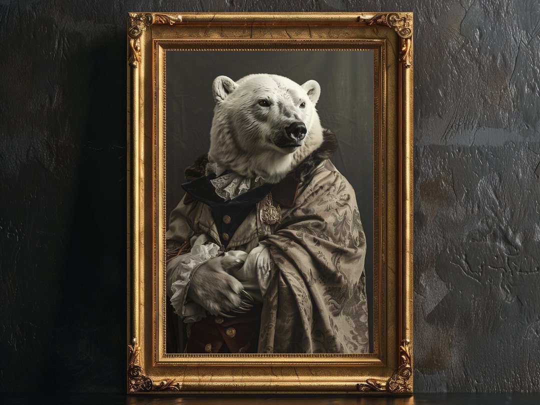 Polar Bear Poster Unique Wall Art High-quality Gothic Art Alternative ...
