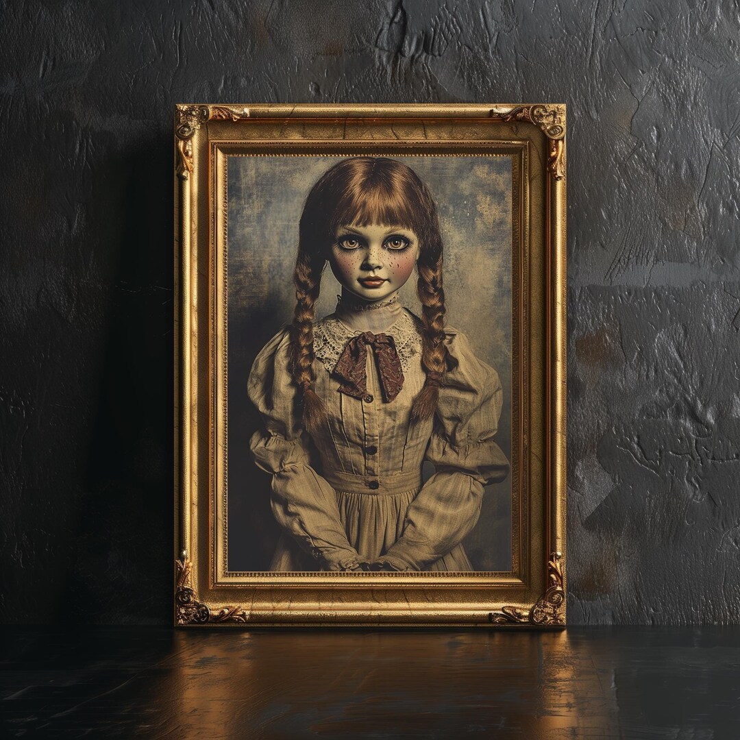 Annabelle Poster, Vintage Doll Poster, Gothic Lovers, Horror Print ...