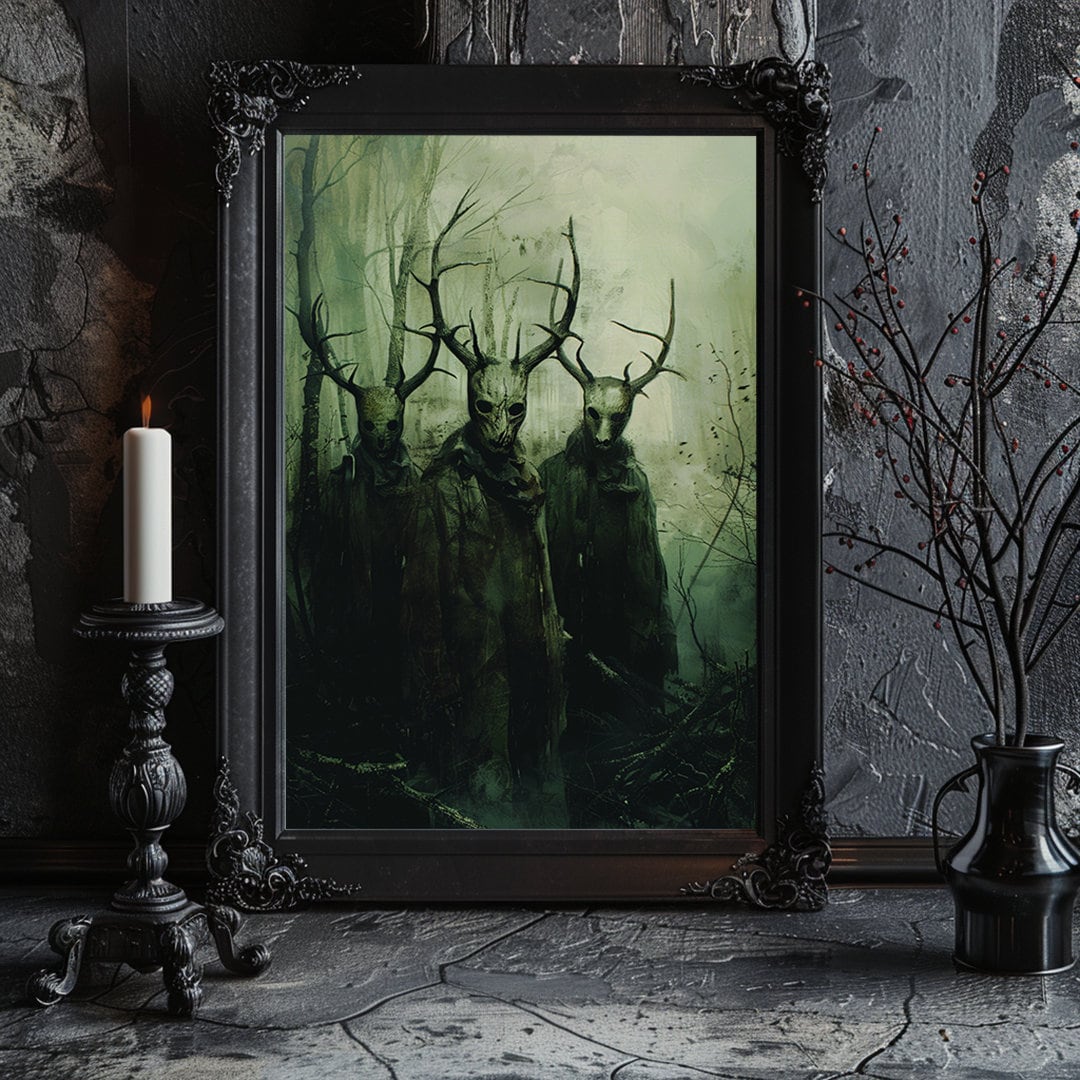 Wendigo Poster Wall Decor, Horror Wall Decor, Victorian Print, Vintage ...