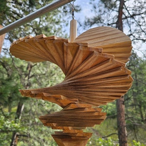 Custom Made Wood Spinner Garden Heart Wind Spinner - Etsy