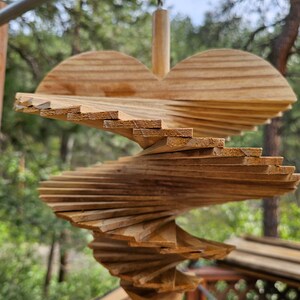 Custom Made Wood Spinner Garden Heart Wind Spinner - Etsy