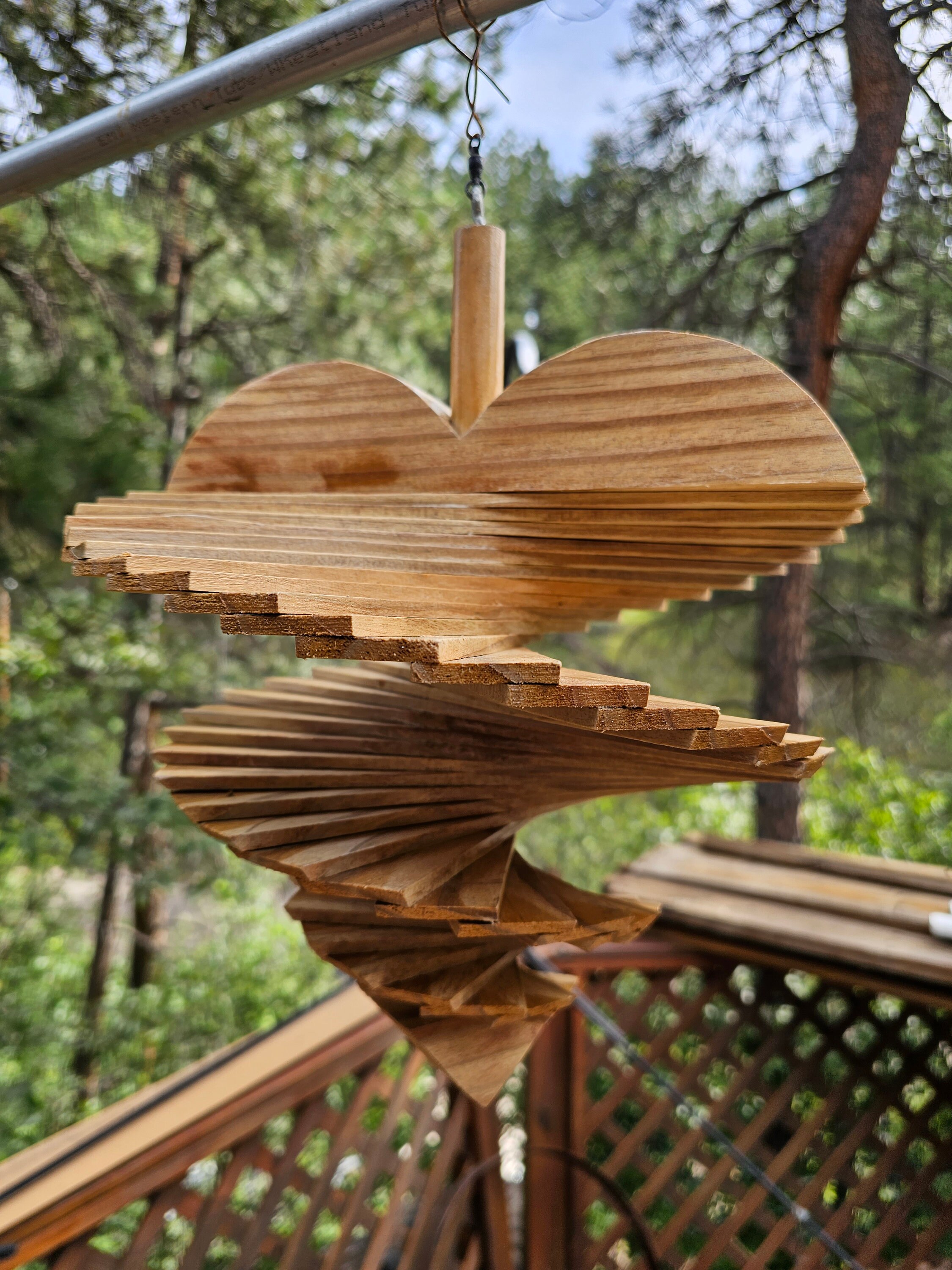 Custom Made Wood Spinner Garden Heart Wind Spinner - Etsy