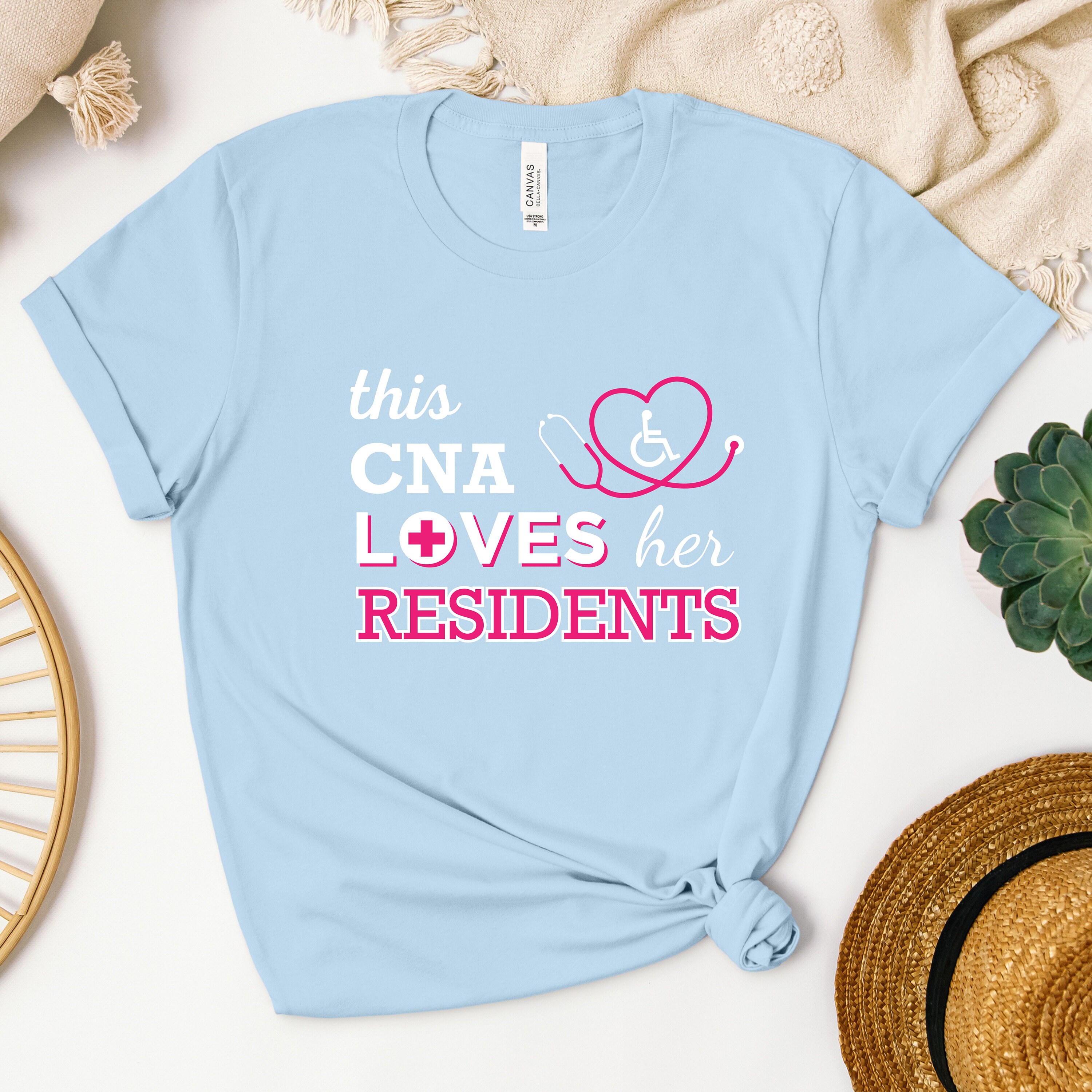 CNA Shirt, Loves Her Residents, CNA T Shirt, Nursing Assistant Graphic ...
