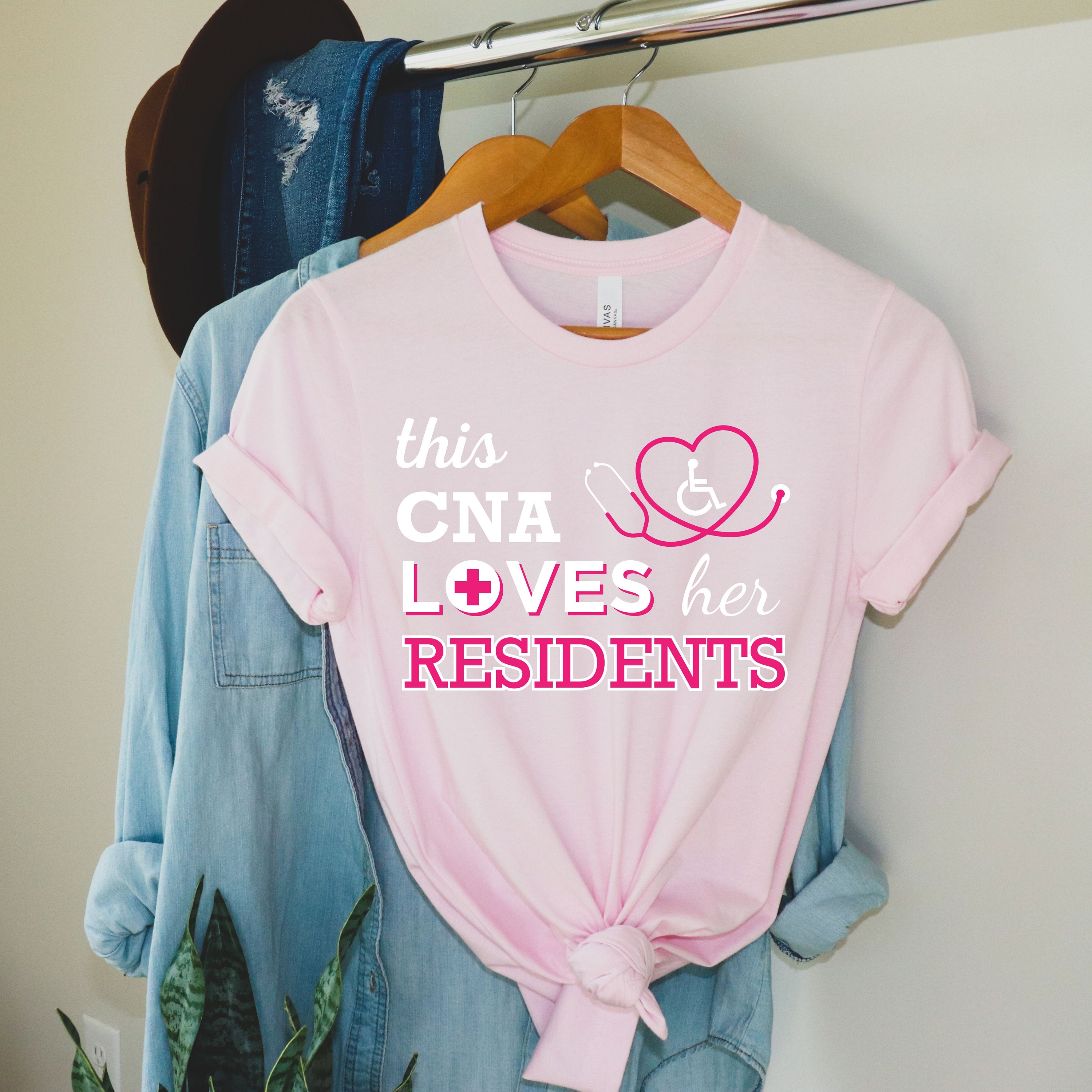 CNA Shirt, Loves Her Residents, CNA T Shirt, Nursing Assistant Graphic ...