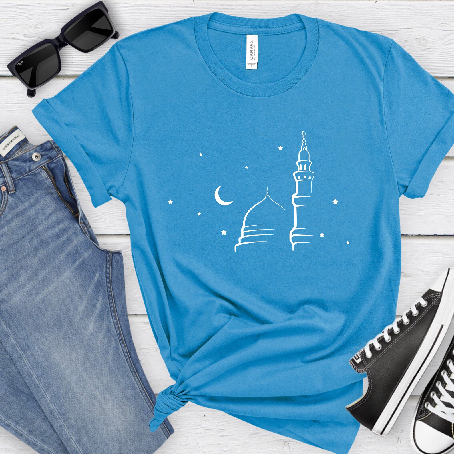 Muslim Shirt Islamic Wear Tshirt Masjid Mosque Clothes Apparel Gift ...