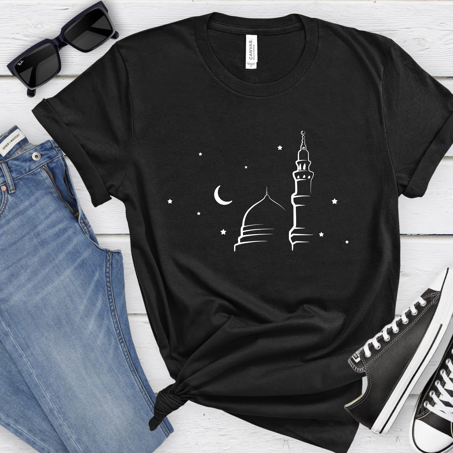 Muslim Shirt Islamic Wear Tshirt Masjid Mosque Clothes Apparel Gift ...