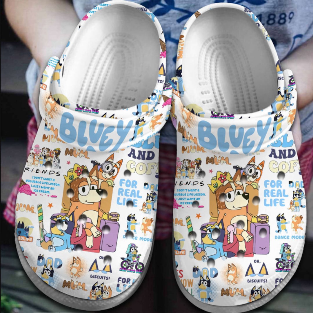 Personalized Bluey Family Crocs Clogs Shoes Comfortable for - Etsy
