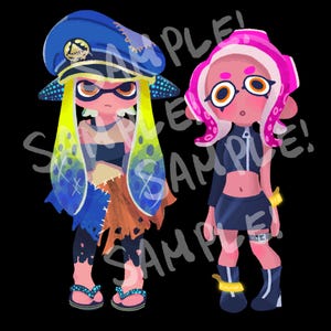 Splatoon Charms Agent 3 & 8 - Etsy