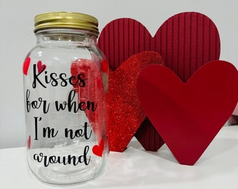 Kisses for When I'm Not Around | Long Distance Gift | Girlfriend Gift ...