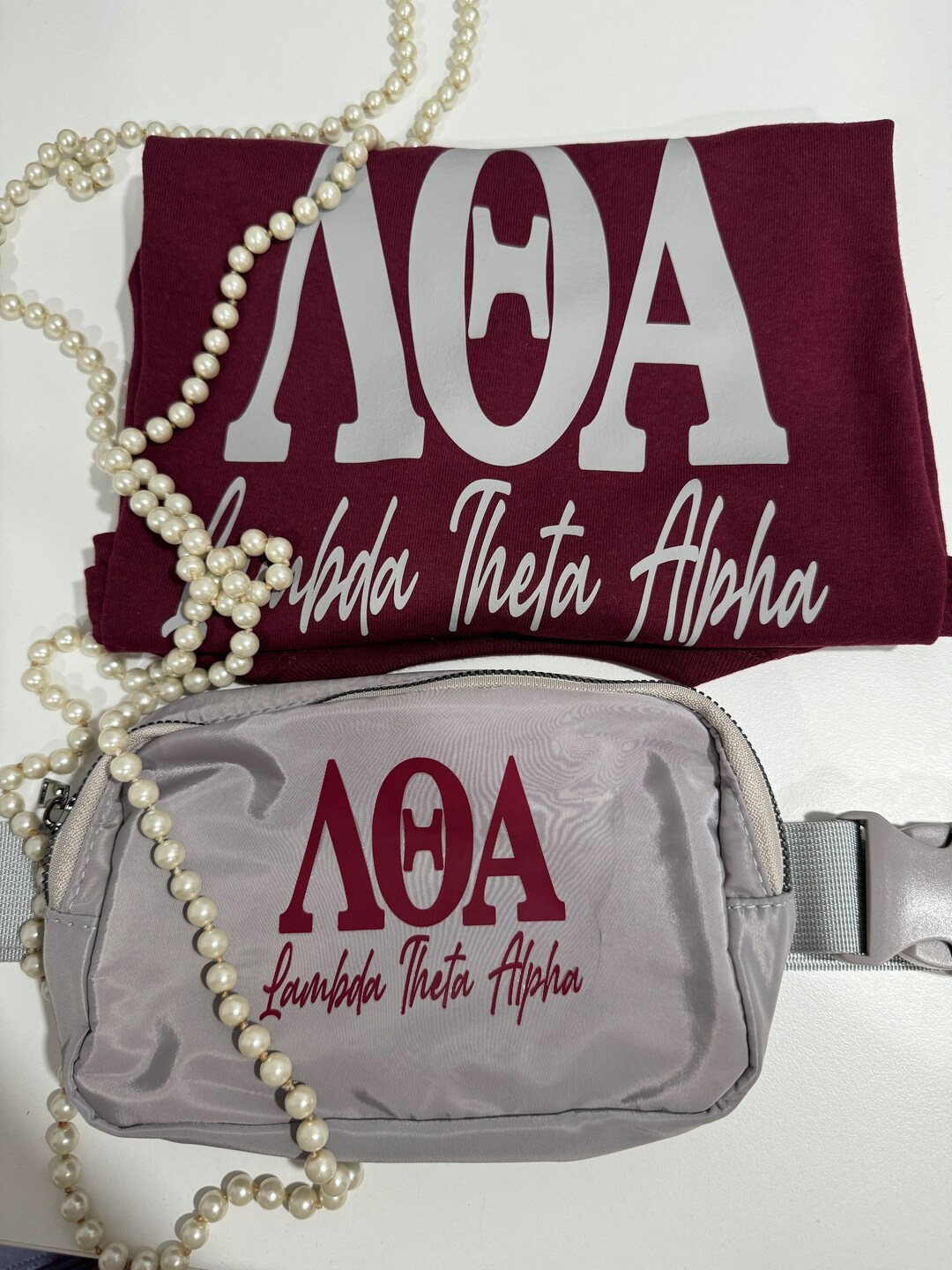 Lambda Theta Alpha Belt Bag/fanny Pack/crossbody Bag/ Purse and T-shirt Combo - Etsy
