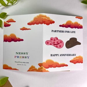 Western Cowboy Anniversary Card - Wes Anderson Anniversary Card - 6th ...