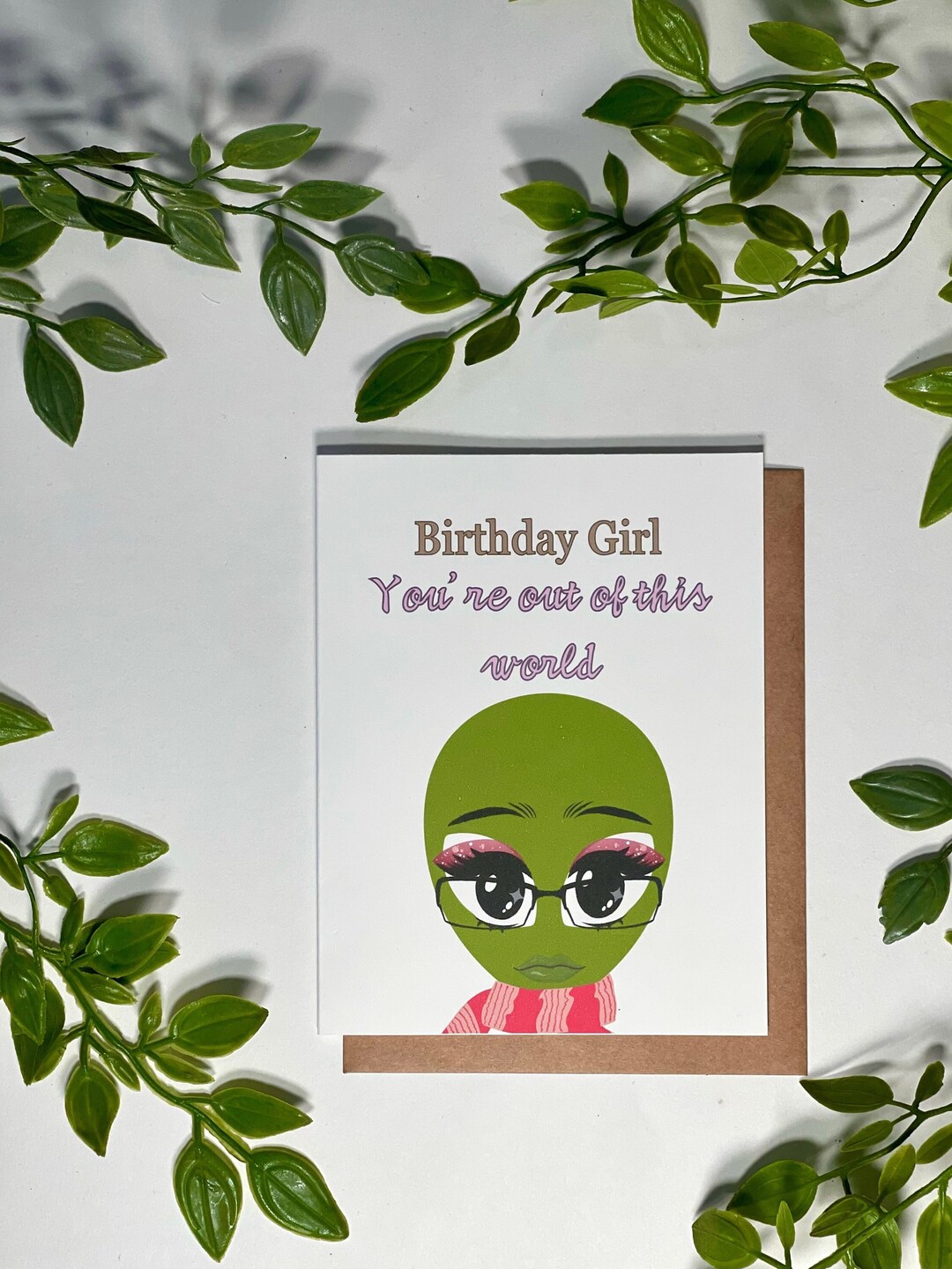 Alien Birthday Card Alien Card Alien Birthday Party Bff Birthday Card ...