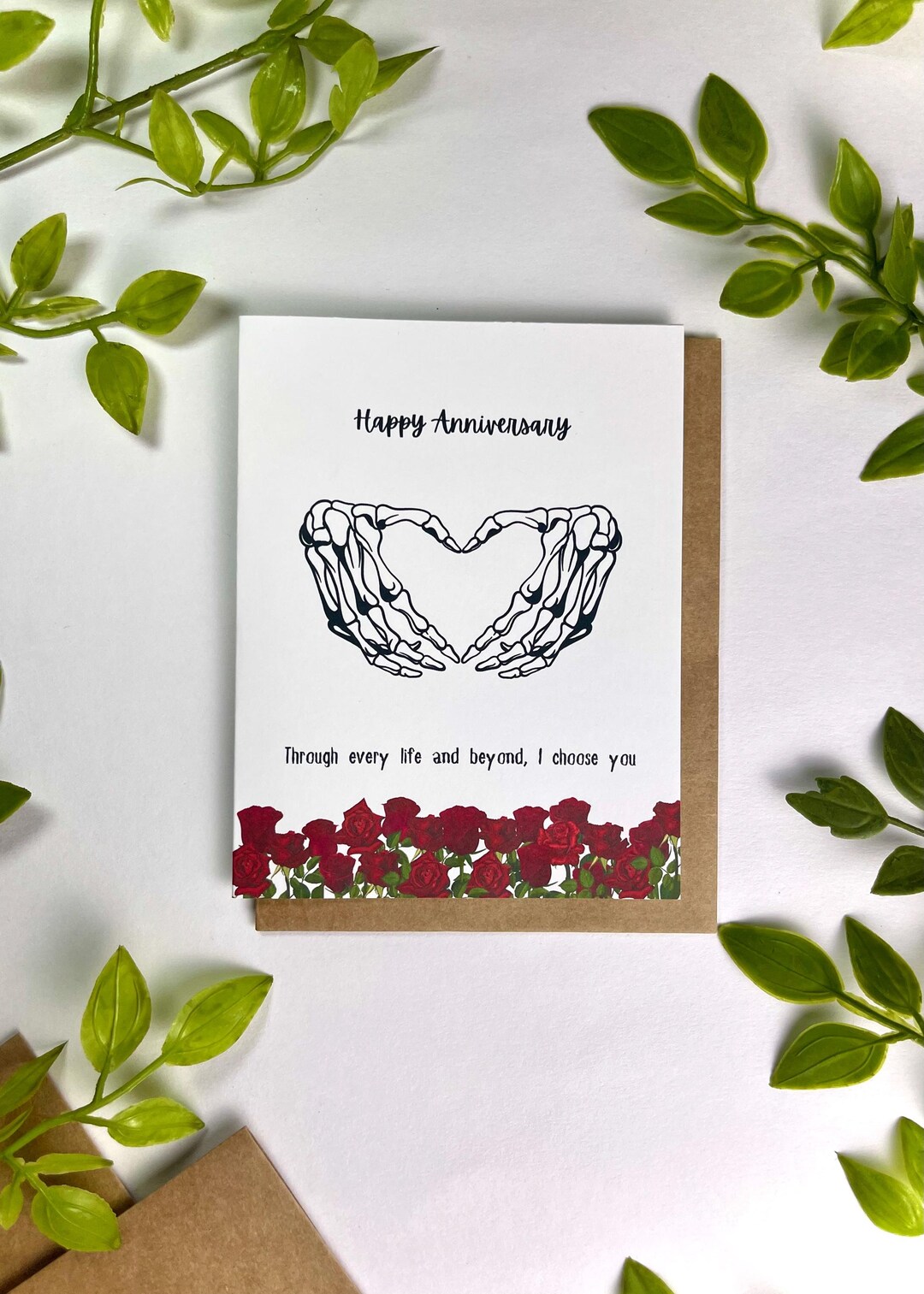 Goth Anniversary Card 6th Fifth Anniversary Card dating Horror ...