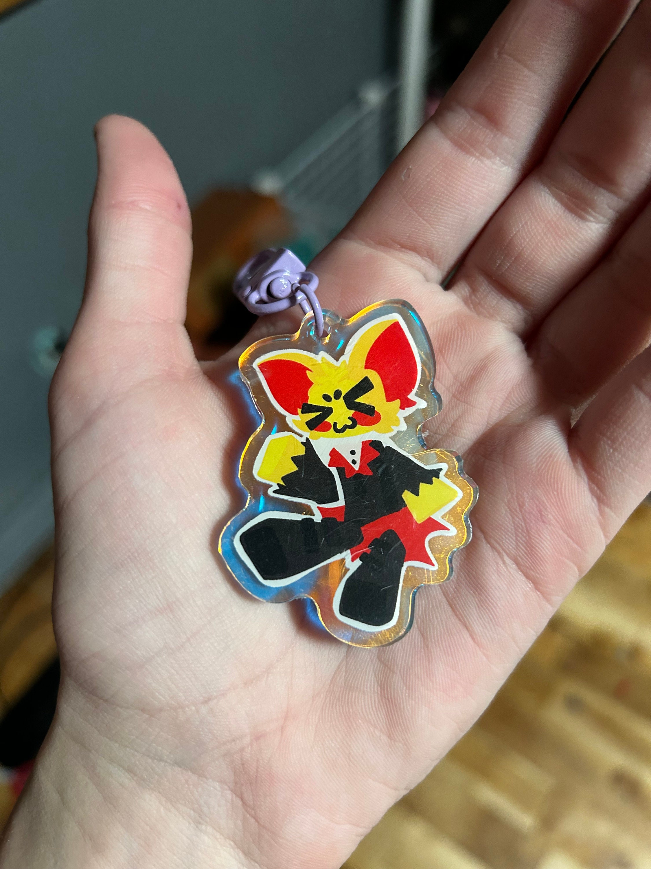 Roblox Style Holographic Keychain - Etsy