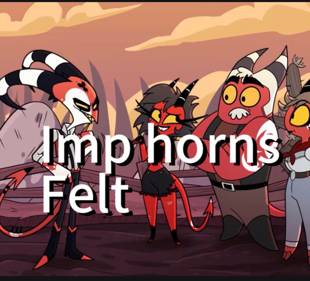 Imp Felt Horns - Etsy