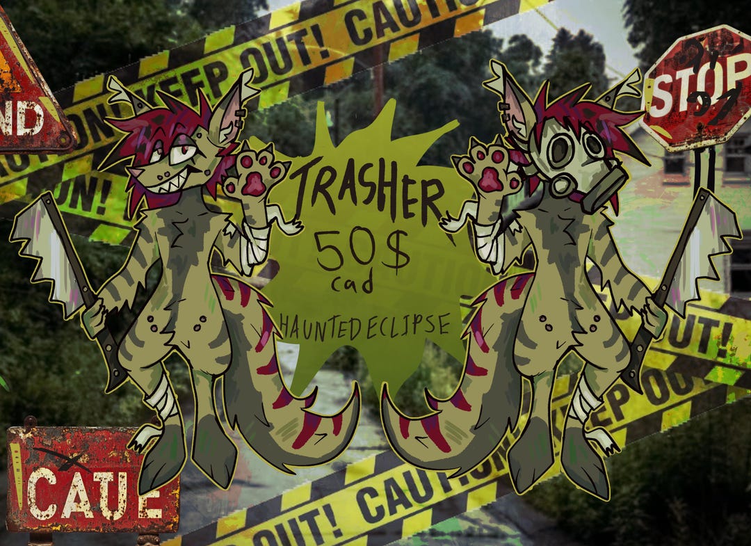 Furry Adoptables Ref Sheet Alternative Apocalypse Fursona - Etsy UK