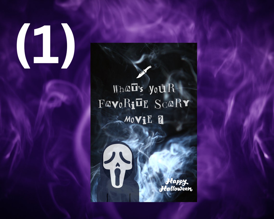 2 Halloween Decor Art Prints | Ghostface & Jason Vorhees | Printable ...