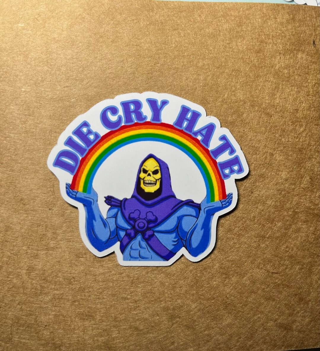 Skeletor Live Laugh Love Cry Die Hate 1 Sticker - Etsy