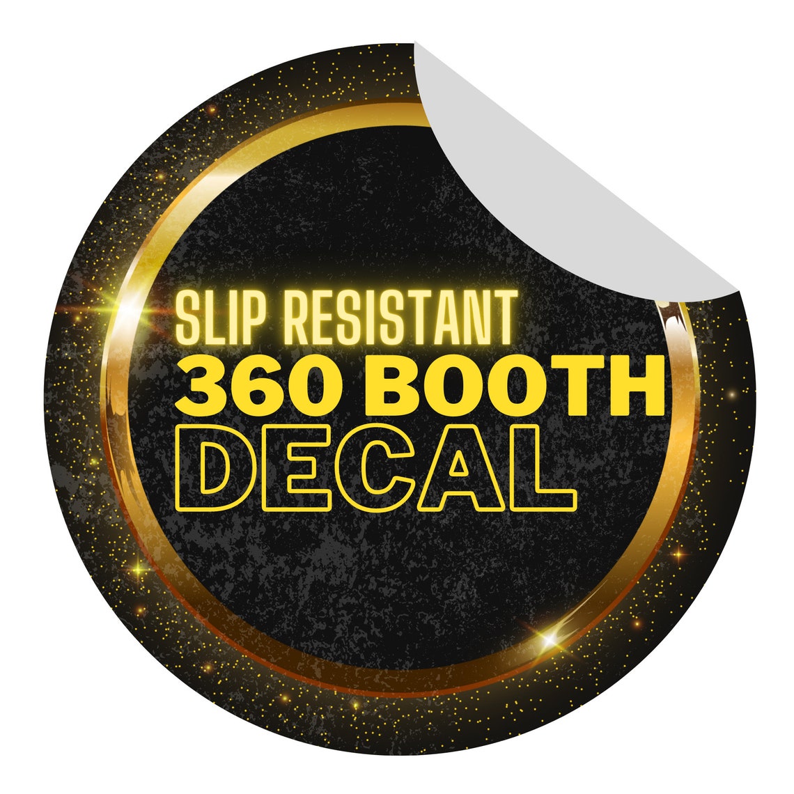 360 Photo Booth Vinyl Logo - Personalized Decal Wrap for Your 360 ...