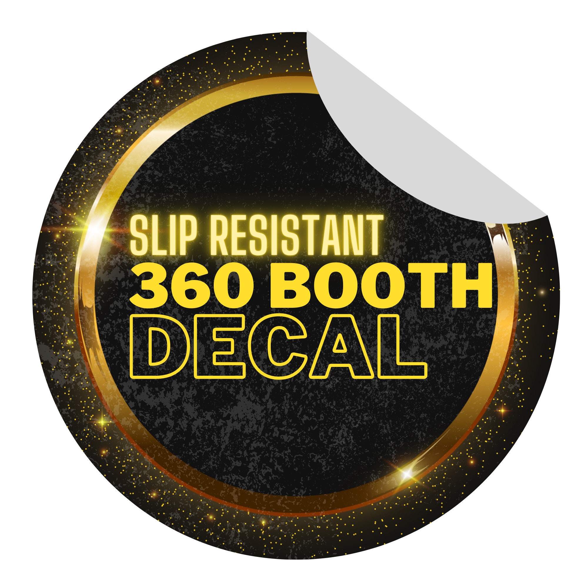 360 Photo Booth Vinyl Logo - Personalized Decal Wrap for Your 360 ...