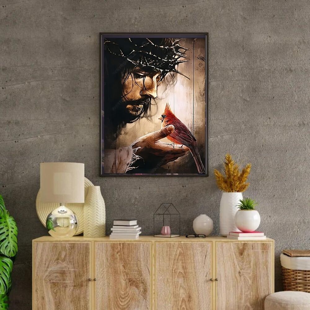 Divine Wall Art: Sacred Heart Jesus Canvas Print Ideal Wall Decor for Home, Office, Bedroom ...