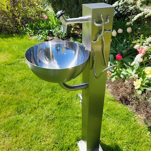 Garden Water Sink & Station Stainless Steel - Etsy