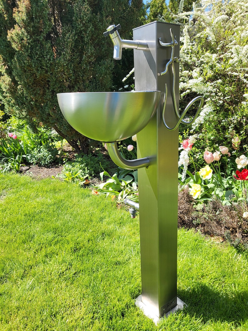 Garden Water Sink & Station Stainless Steel - Etsy