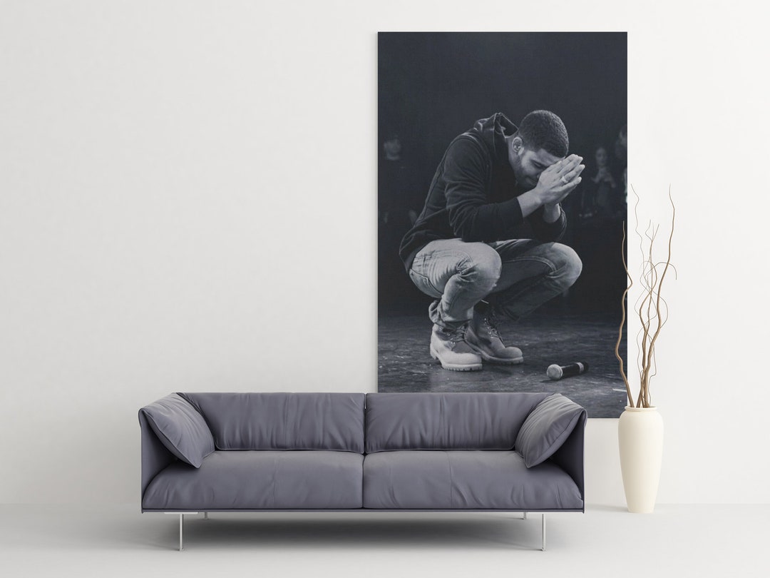 Drake Canvas or Poster Hip Hop Wall Art Drake Praying Canvas Print - Etsy