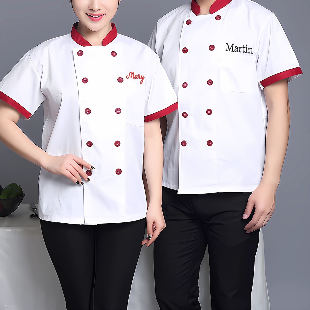 Custom Chef Coat Culinary School Uniform Gift for Chef - Etsy