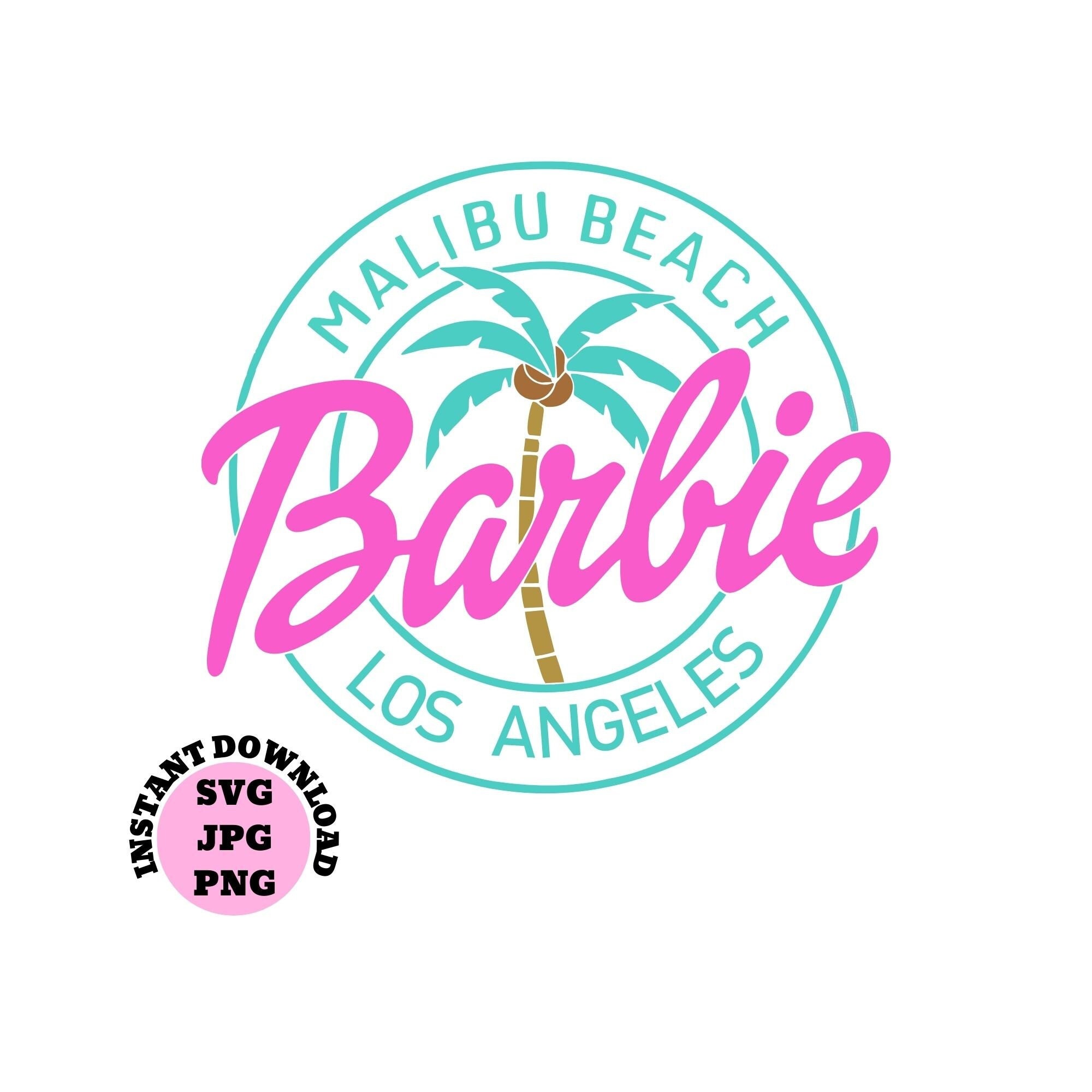 Malibu Beach Barbie Digital Downloadable File SVG PNG - Etsy Canada
