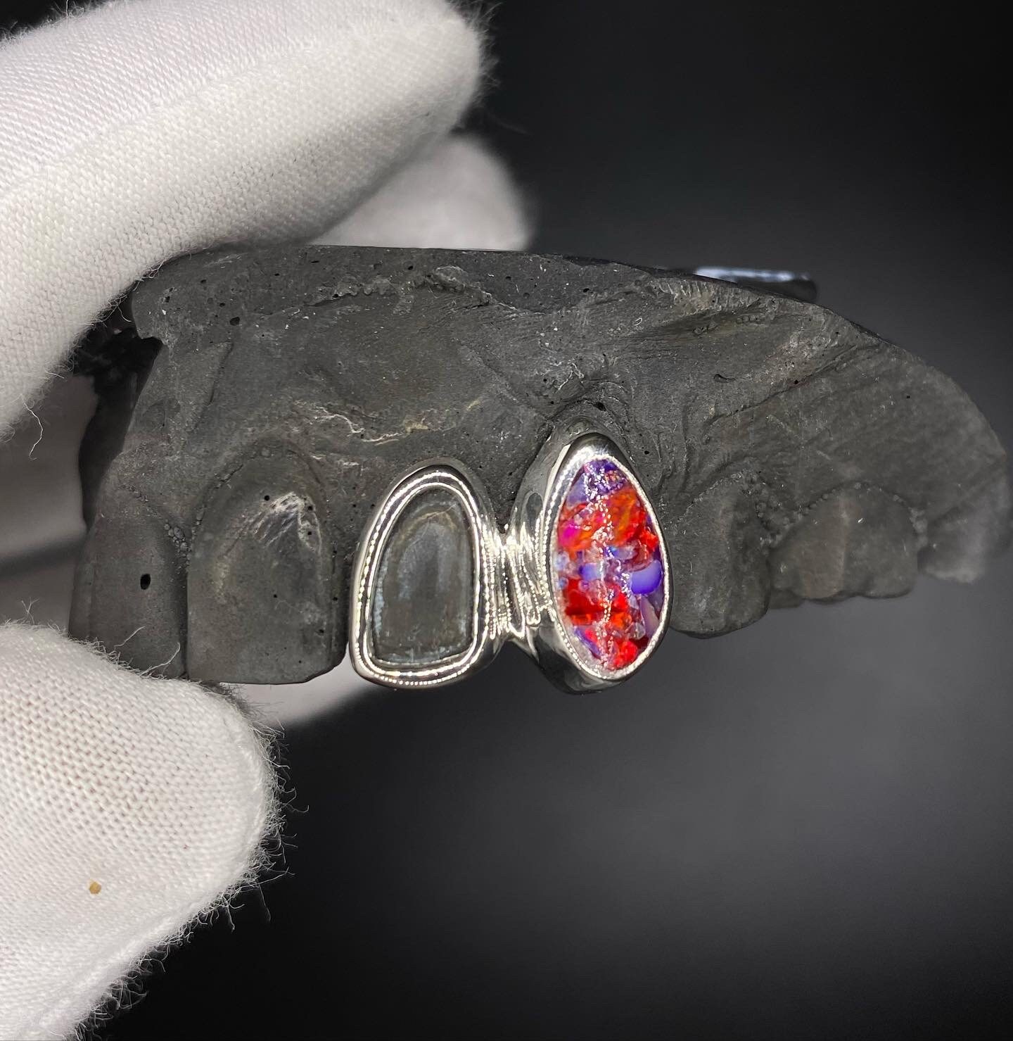 10K Gold Opal Grillz - Etsy