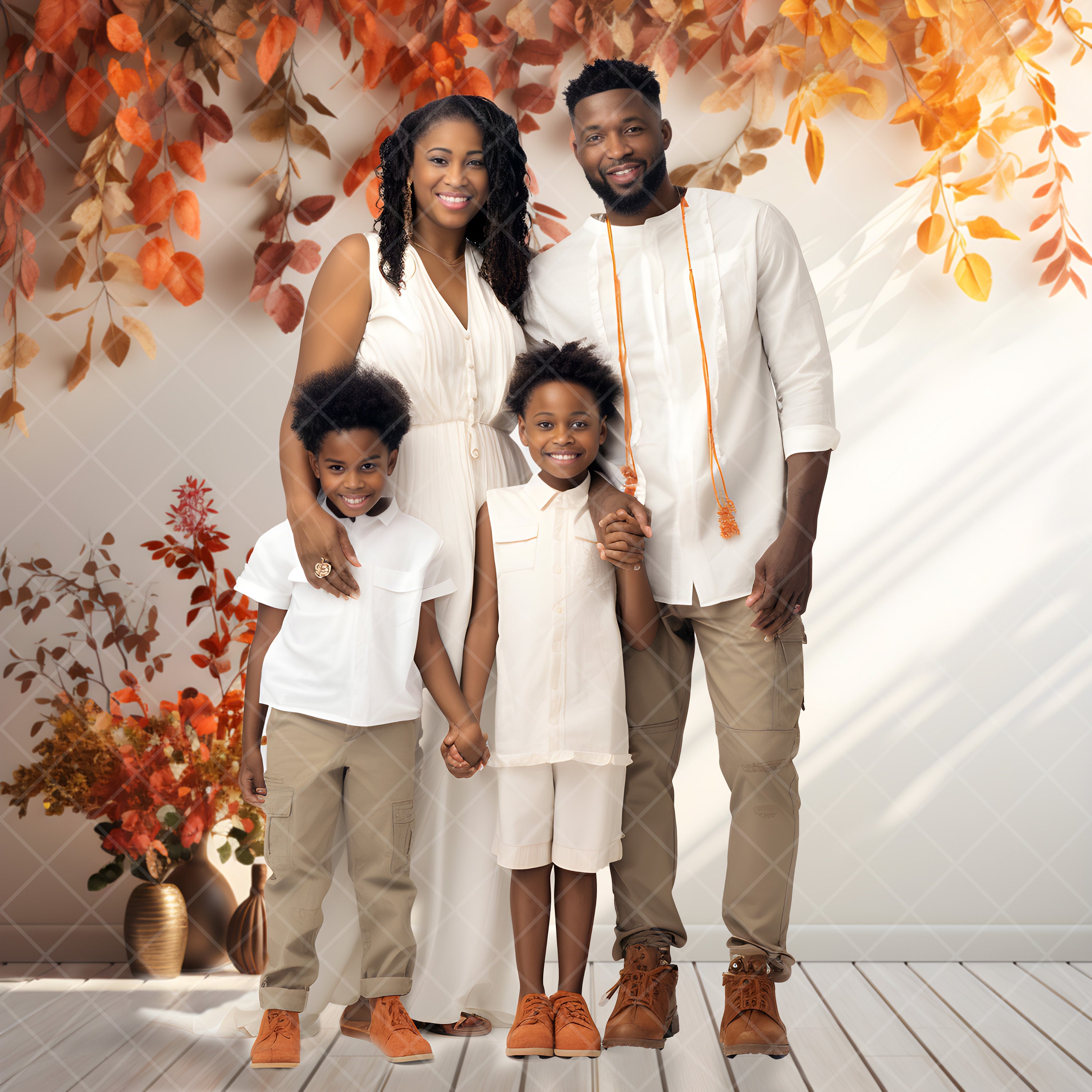 Simple Fall Backdrop, Beautiful Fall Background, Calm Autumn Digital ...