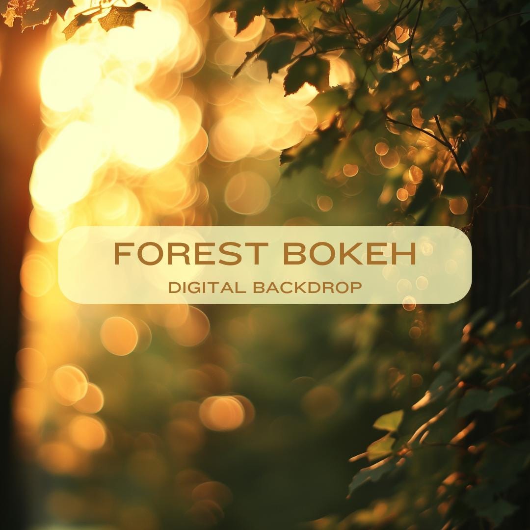 Bokeh Photography Backdrop, Forest Photo Backdrop, Blurred Photography ...
