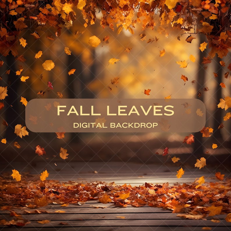 Fall Backdrop, Fall Leaves Backdrop, Autumn Leaves Photography Backdrop ...