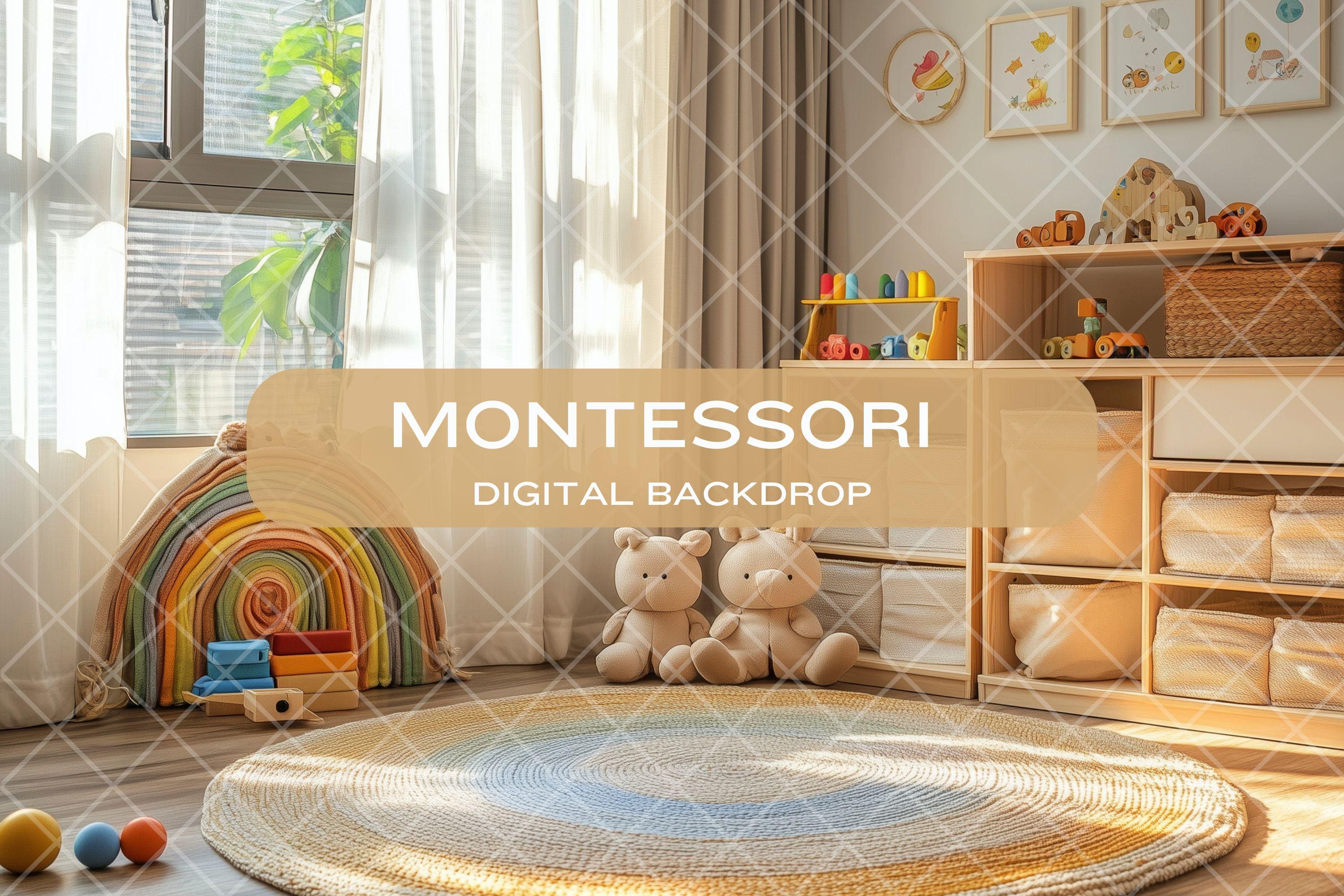 Montessori Digital Backdrop, Kids Digital Backdrop, Toddlers Digital ...