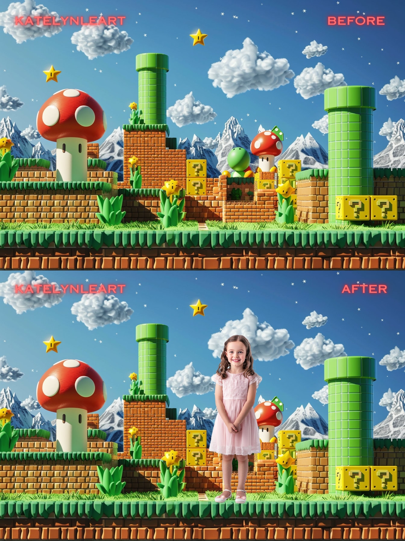 33 Super Mario Backdrop Digital Download Kids and Toddler Backdrops ...
