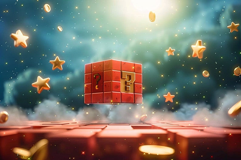 33 Super Mario Backdrop | Digital Download | Kids and Toddler Backdrops ...