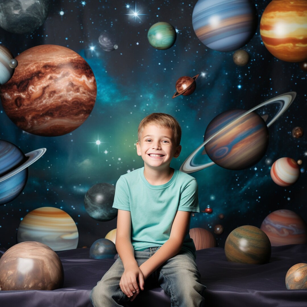 50 High-resolution Png Files - 3D Space and Galaxy Theme Studio Backdrops for Kids - Set of 50 ...