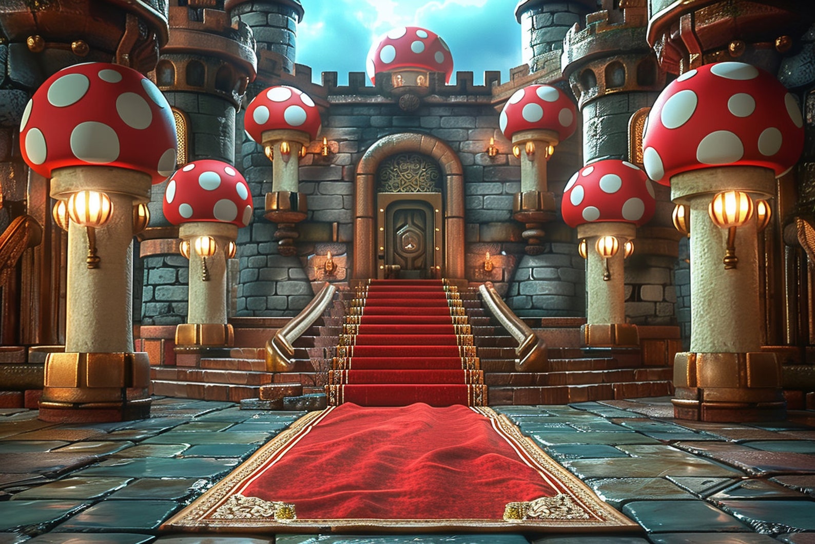 33 Super Mario Backdrop | Digital Download | Kids and Toddler Backdrops ...