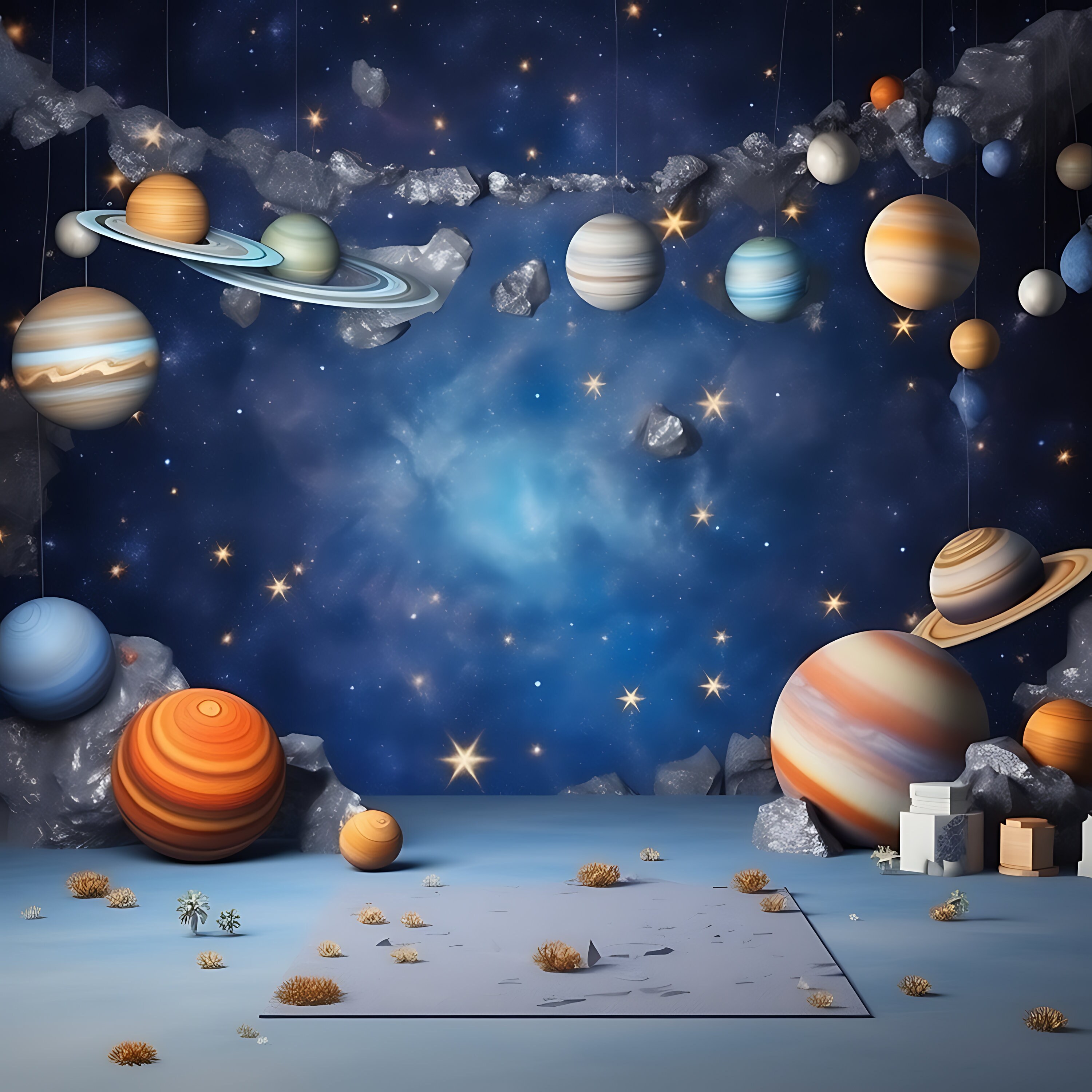 50 High-resolution Png Files - 3D Space and Galaxy Theme Studio ...