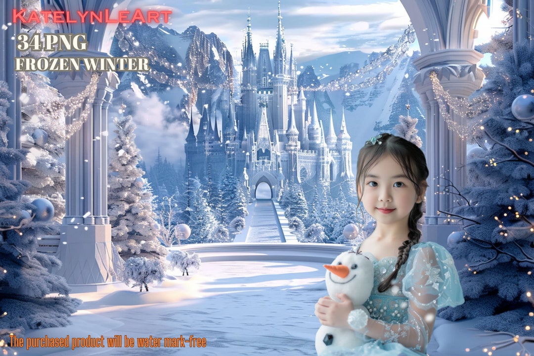 34 Frozen Winter Fantasy Backdrops: Blue Winter, Snowy Scenes ...