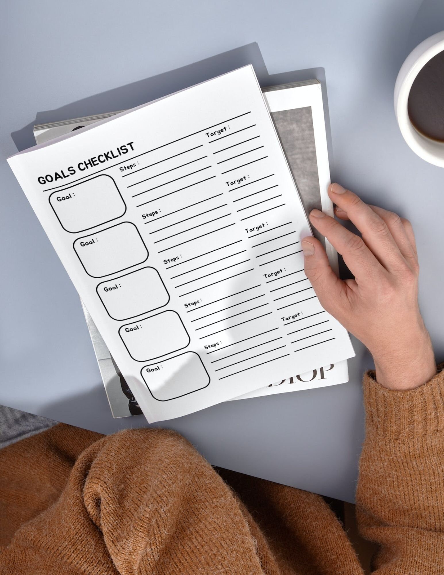 Minimalist Daily Goal Tracker Make Better Habits Digital Download - Etsy