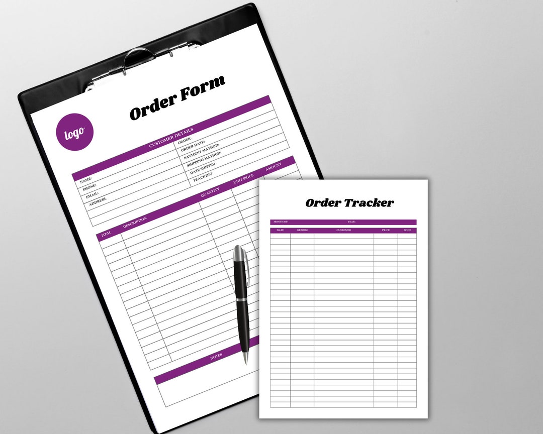 Minimalist Small Business Order Form, Invoice Template, Invoice Order ...