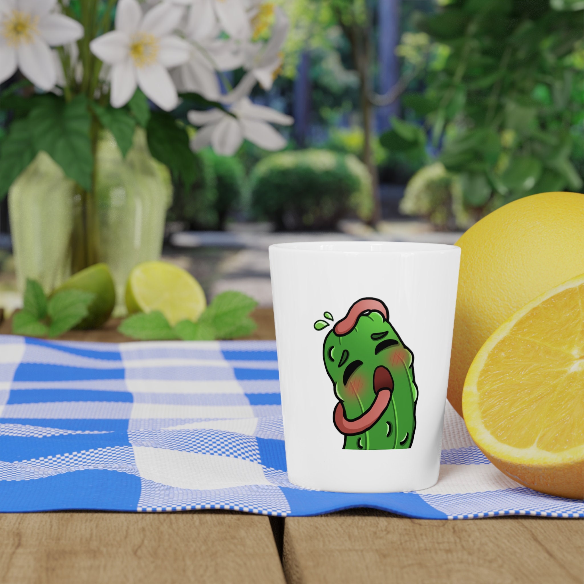 Ahegao yum Funny Cartoon Pickle Shot Glass Perfect for Pickle Backs - Etsy