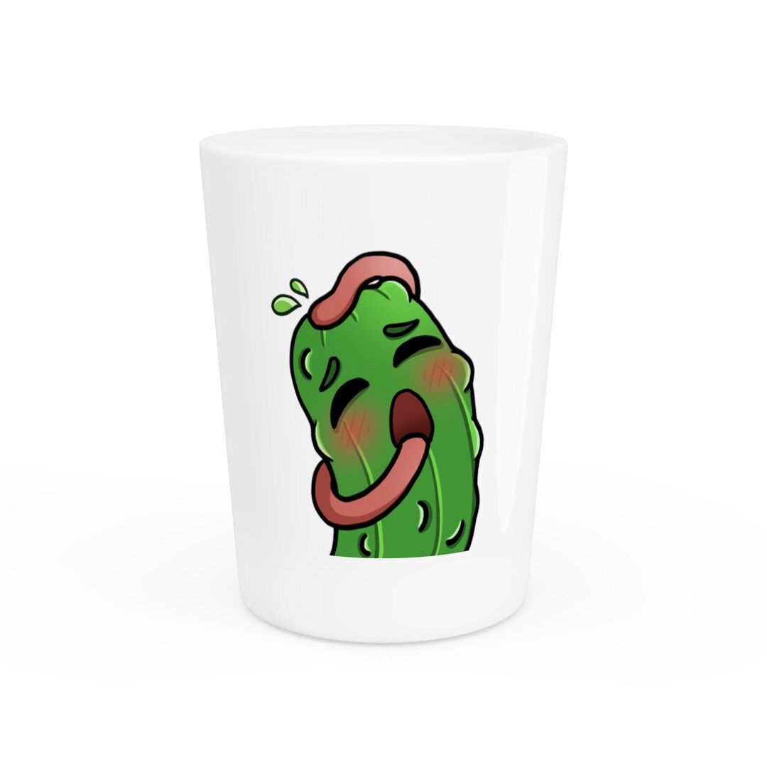 Ahegao yum Funny Cartoon Pickle Shot Glass Perfect for Pickle Backs - Etsy