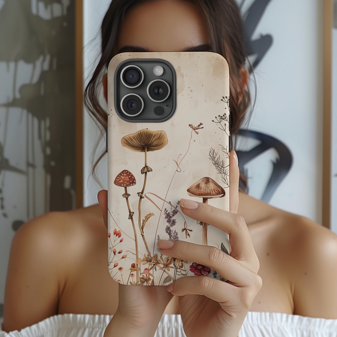 Dark Academia Aesthetic Case, Gift for Nature Lovers, Floral Phone Case ...