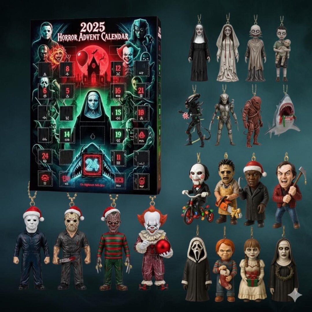 2025 Horror Advent Calendar – 24-day Spooky Mini Figurine Set, Scary ...