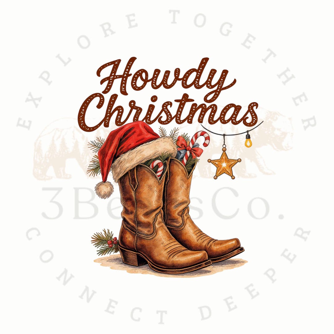 Western Christmas, Howdy Christmas PNG Sublimation Design (digital ...