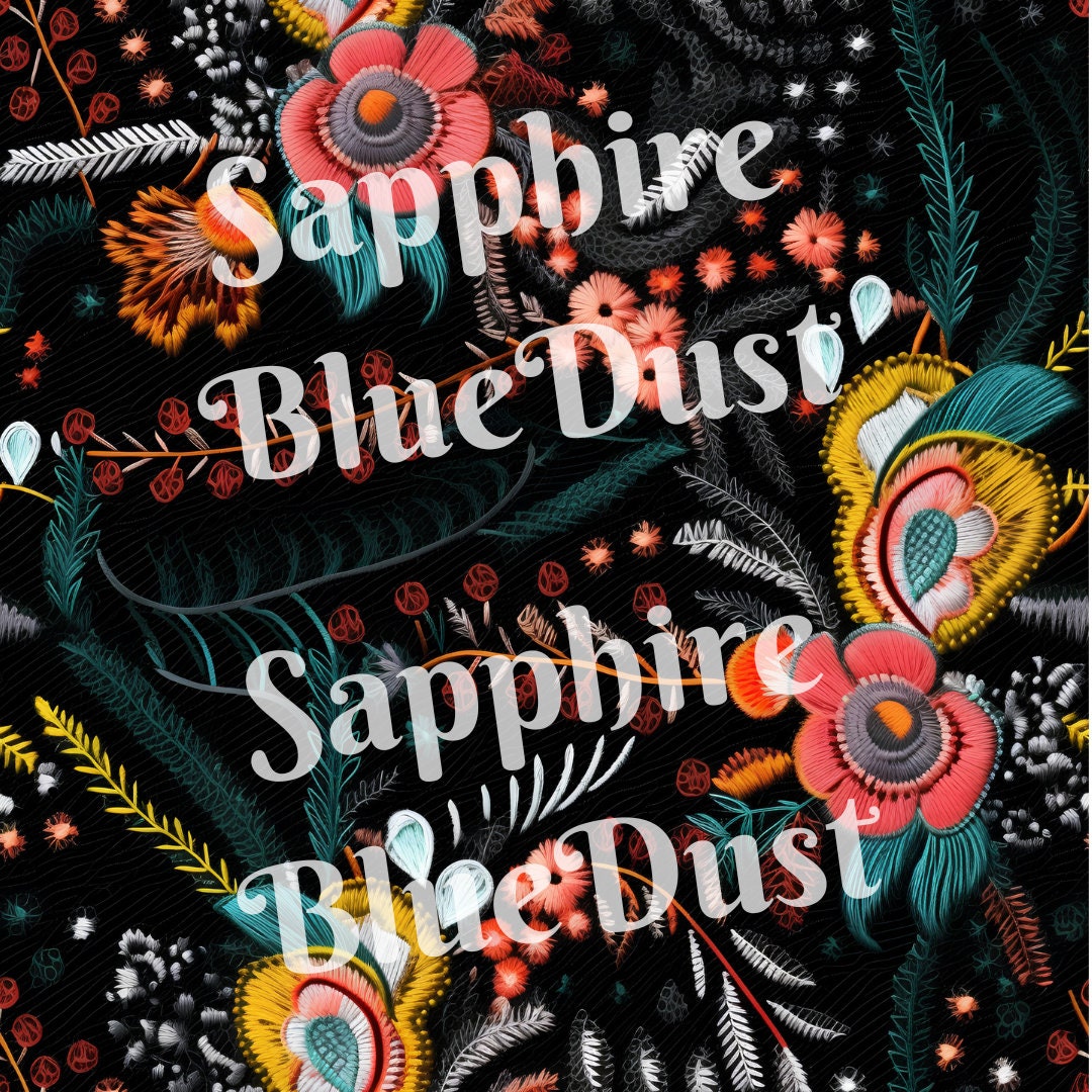 Embroidery Seamless Patterns - Etsy