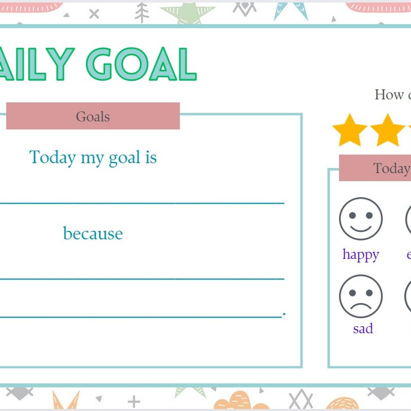 Daily Goals - Etsy